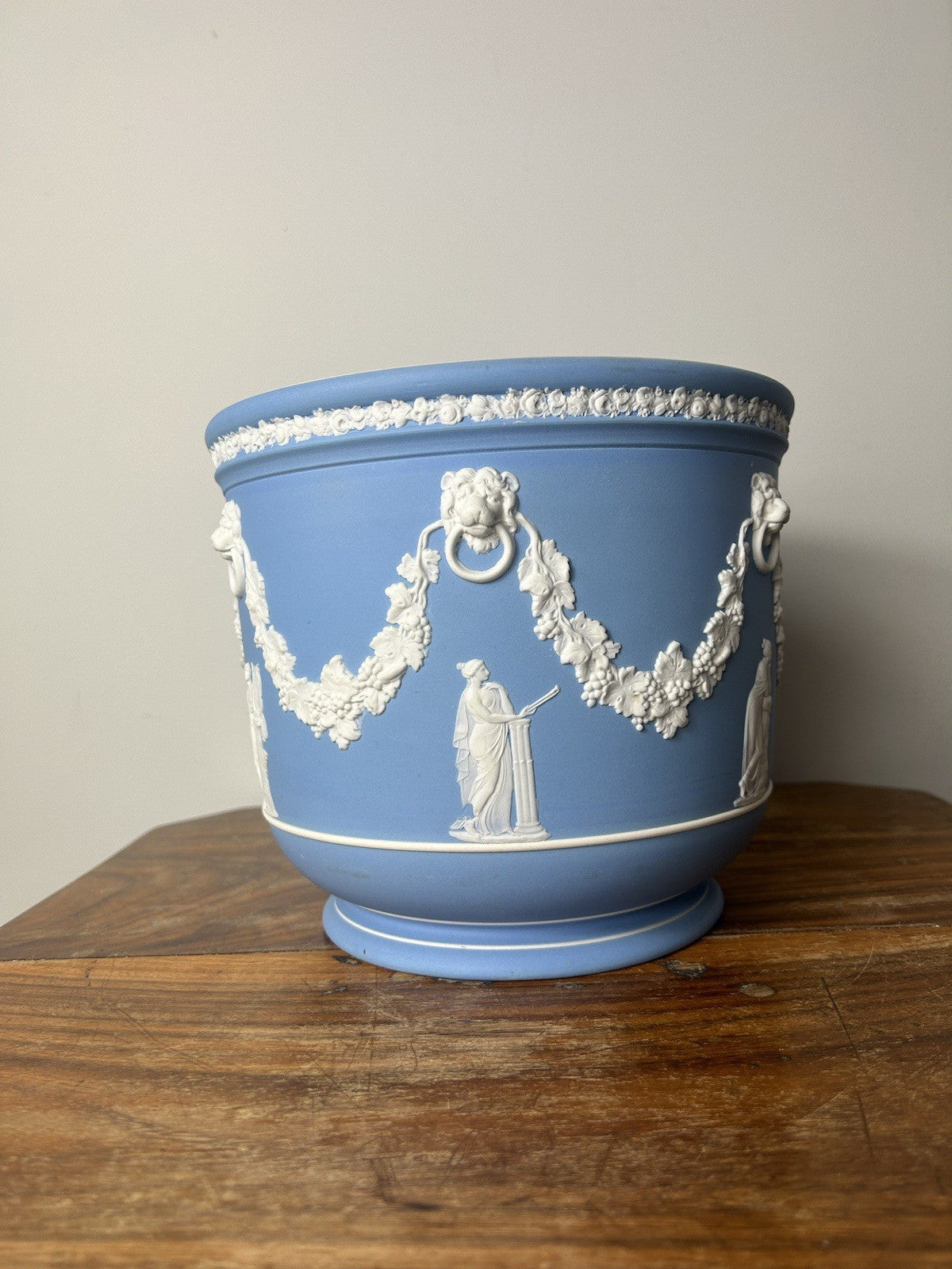 Wedgwood Light Blue Jasperware Jardiniere – Moffitts Antiques